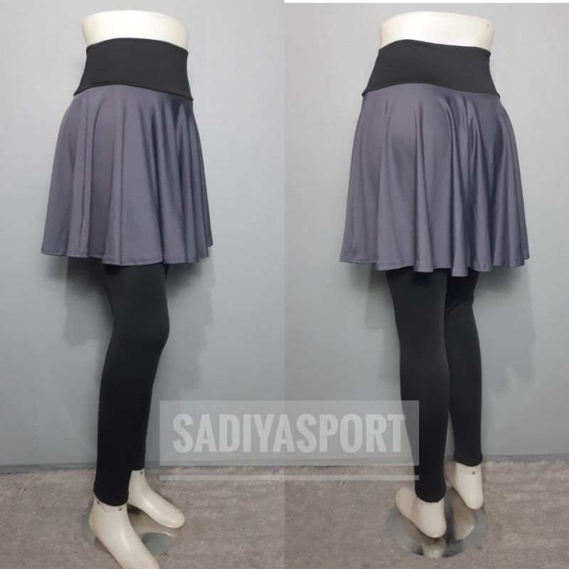 Jual Legging Rok Olahraga Wanita | Skirt Waist Hight | Legging Rok ...
