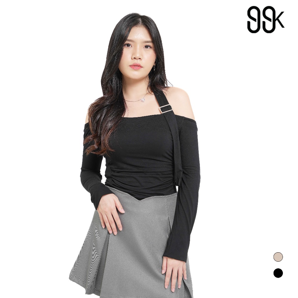 Jual 99kOUTLET Atasan Lengan Panjang Halter Neck 1771 (S/M/L/XL ...