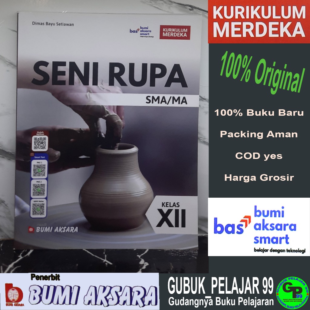 Jual SENI RUPA Kelas 12/XII Untuk SMA/MA KURIKULUM MERDEKA Penerbit Bumi Aksara | Shopee Indonesia