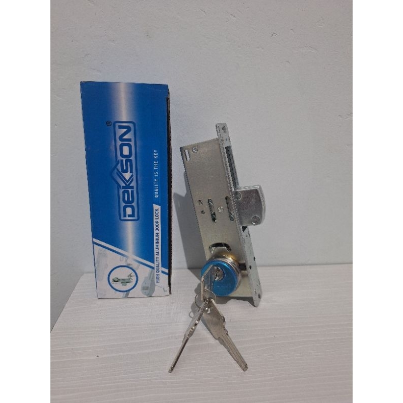 Jual Kunci Swing Dekson 8128 Lidah Pendek / Kunci Pintu Kaca Aluminium ...
