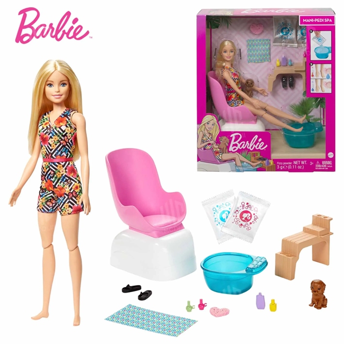 Jual Boneka Barbie Mani Pedi Spa ORIGINAL Mattel | Shopee Indonesia