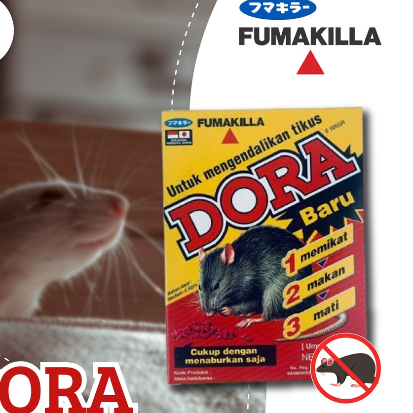 Jual Fumakilla Dora Racun Tikus 100gr Pembasmi Tikus Paling Ampuh Umpan ... Jual Fumakilla Dora Racun Tikus 100gr Pembasmi Tikus Paling Ampuh Umpan ...