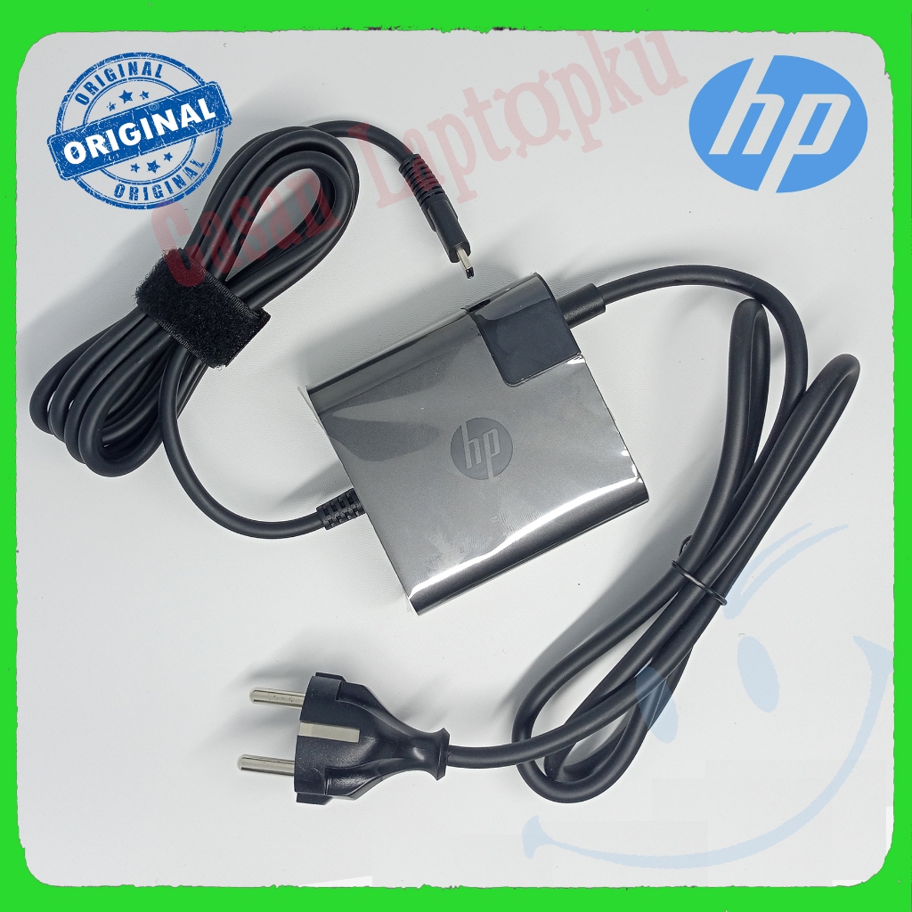 Jual Original Charger Laptop HP Type C 65W - Adaptor HP USB-C 65 Watt ...