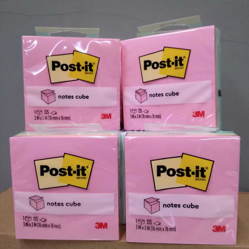 Jual 3M post it Notes Cube 654-1, Pastel Cube | Shopee Indonesia
