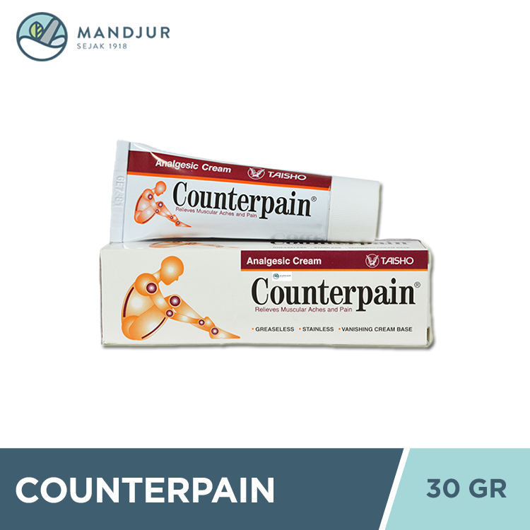 Jual Counterpain 30 gr - Salep Pereda Nyeri Otot, Keseleo, dan Encok ...