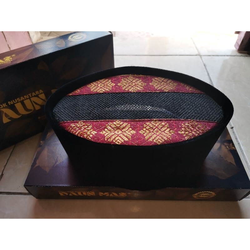 Jual PECI SONGKOK Ac Tengah SONGKET MERAH BLUDRU PREMIUM | Shopee Indonesia