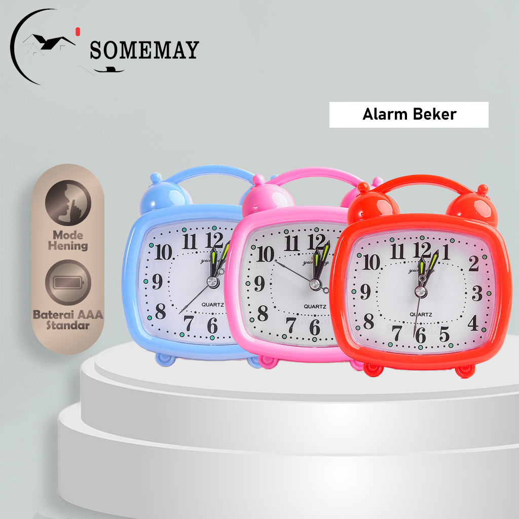 Jual SOMEMAY Jam Alarm 8891/ Jam Beker Kring / Jam Weker / Jam Beker ...