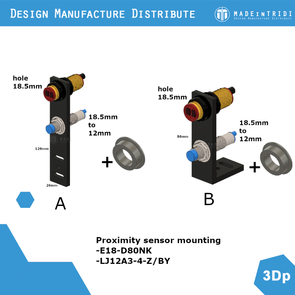 Jual Dual sensor Proximity Switch Mounting Bracket Proximity holder ...