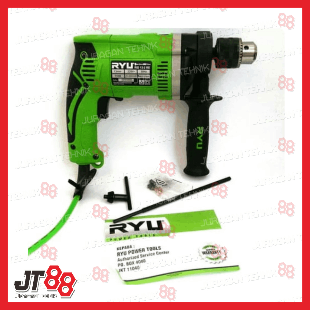 Jual RYU Mesin bor 13mm RID13-2RE/IMPACT DRILL RID13-2RE BONUS MATA BOR ...