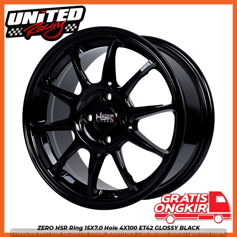 Jual VELG MOBIL RACING LUBANG 4 UNTUK JAZZ YARIS VIOS LANCER RING 15 ...