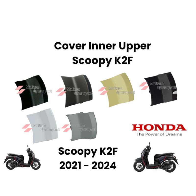 Jual Cover Inner Upper Scoopy New Keyless 2021 K2F Original Hitam ...