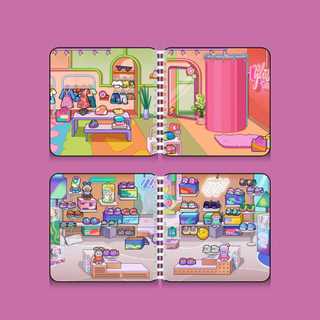Jual Paper Doll House Avatar World Shopping Mall Mainan Anak Bongkar ...