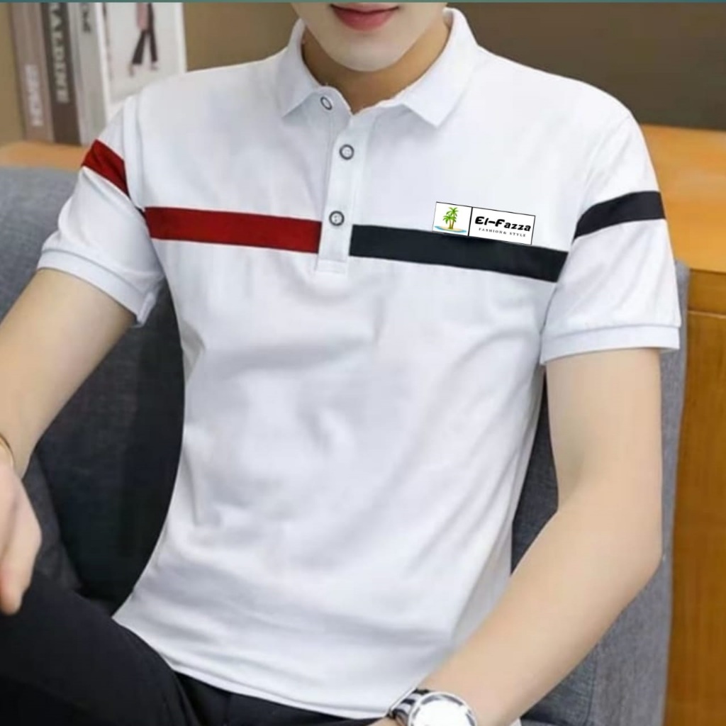 Jual KAOS KRAH PRIA LENGAN PENDEK MODEL KOMBINASI/BAJU POLO PRIA ...