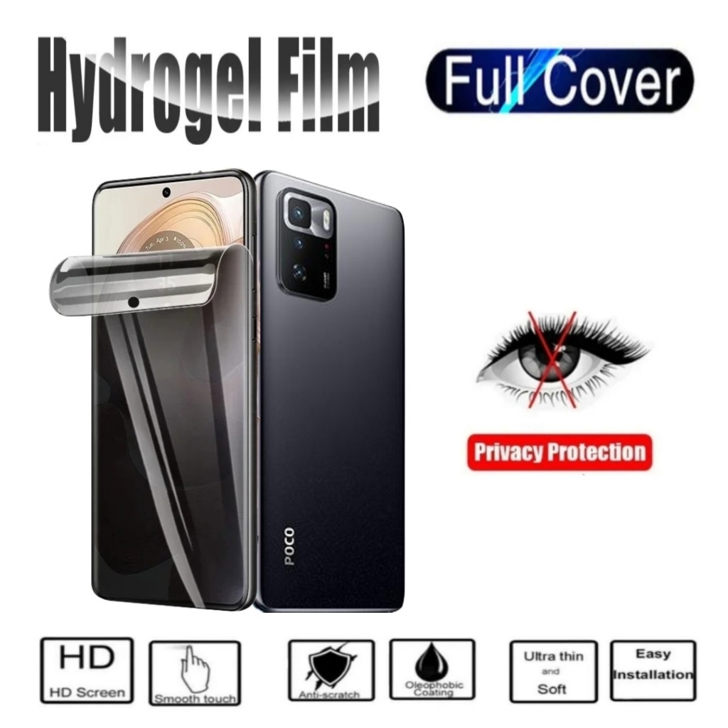 Jual Hydrogel jelly anti spy privacy matte Xiaomi Poco X3 GT X3 Pro X3 ...