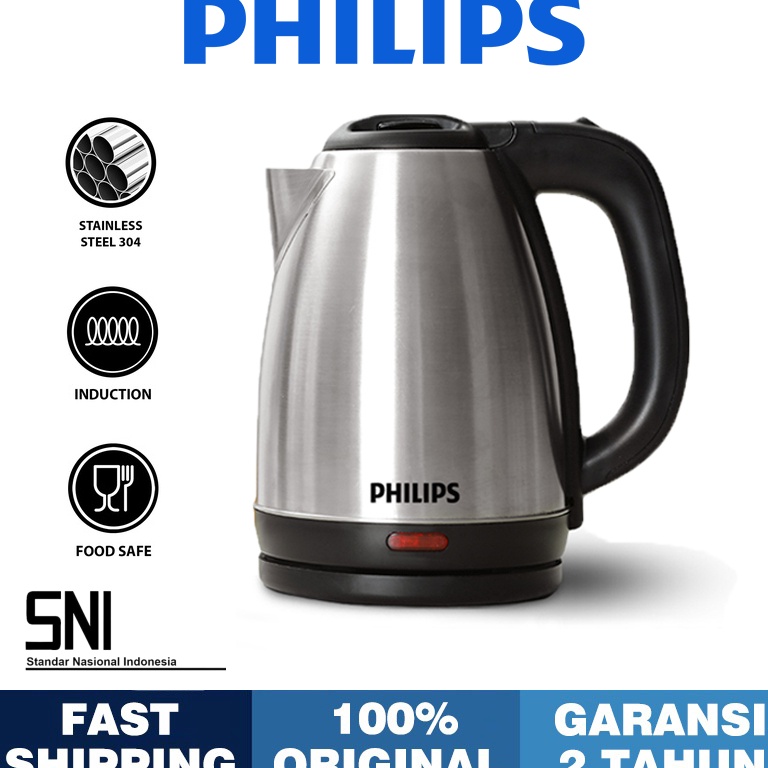 Jual Philips Teko Listrik Pemanas Air Panas Model HD937 Kettle Electric ...