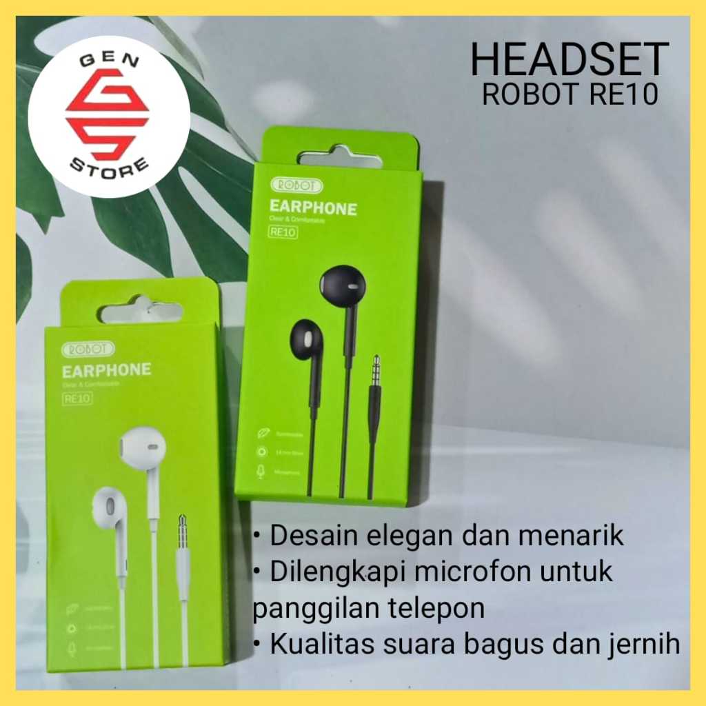 Jual Gen Store Handsfree Super Bass Robot RE10 | Shopee Indonesia