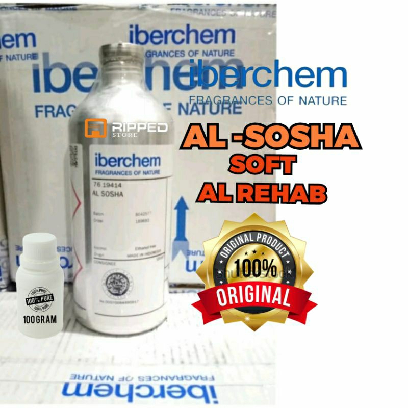 Jual (100 ML) BIBIT PARFUM MURNI AL SOSHA SOFT AL REHAB BY IBERCHEM ...