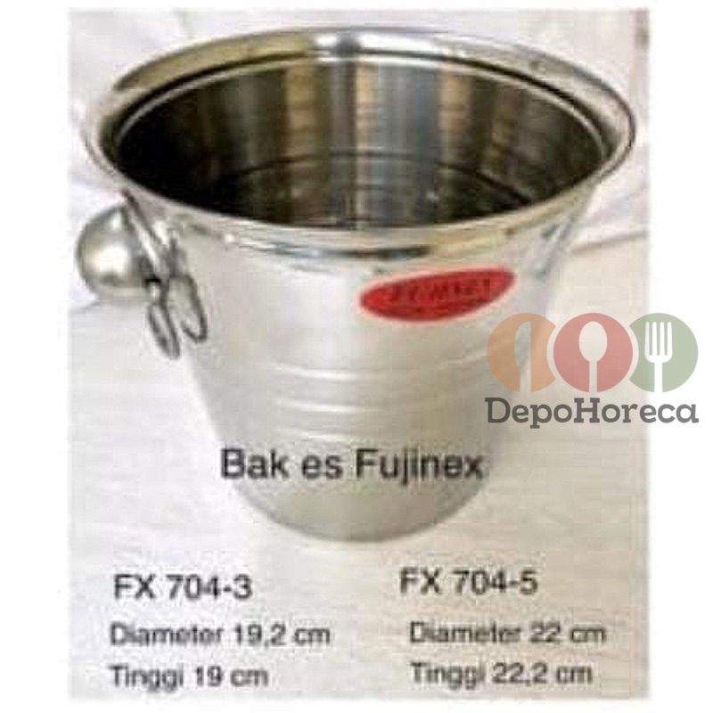 Jual Fujinex Wine Bucket / Ice Bucket / Bak Es Stainless Steel / Wadah ...