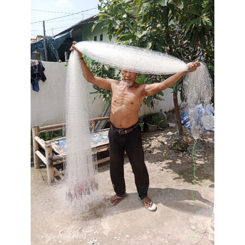 Jual Jala Lempar kecrik ikan dan udang 10feet | Shopee Indonesia