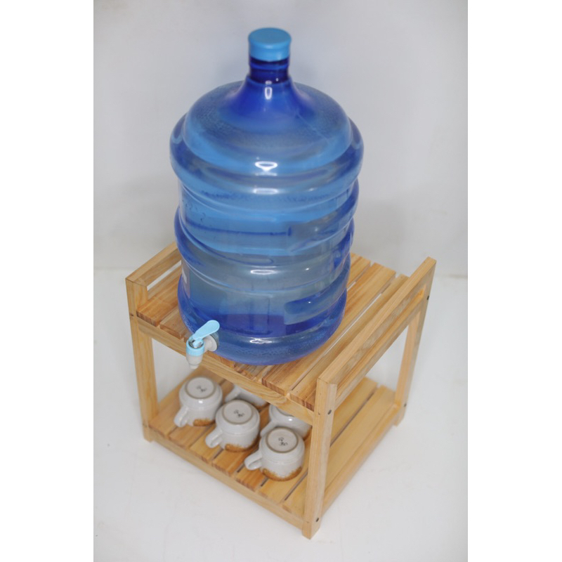 Jual Rak Galon minimalis Rak galon 2 susun bolong bolong Rak galon ...