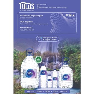 Jual Tulus Air Mineral Galon Sekali Pakai 16 L (Galon+Isi) | Shopee ...