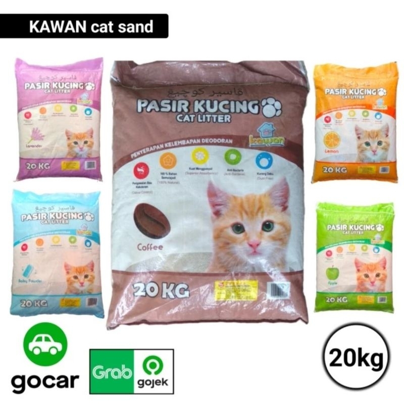 Jual Pasir Kucing Gumpal Kawan 20kg | Shopee Indonesia