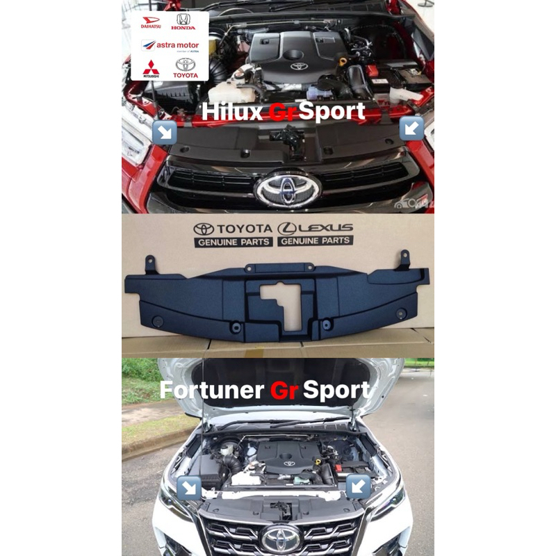 Jual 53117-0k210 Cover grill atas radiator fortuner Gr Sport Hilux Gr ...