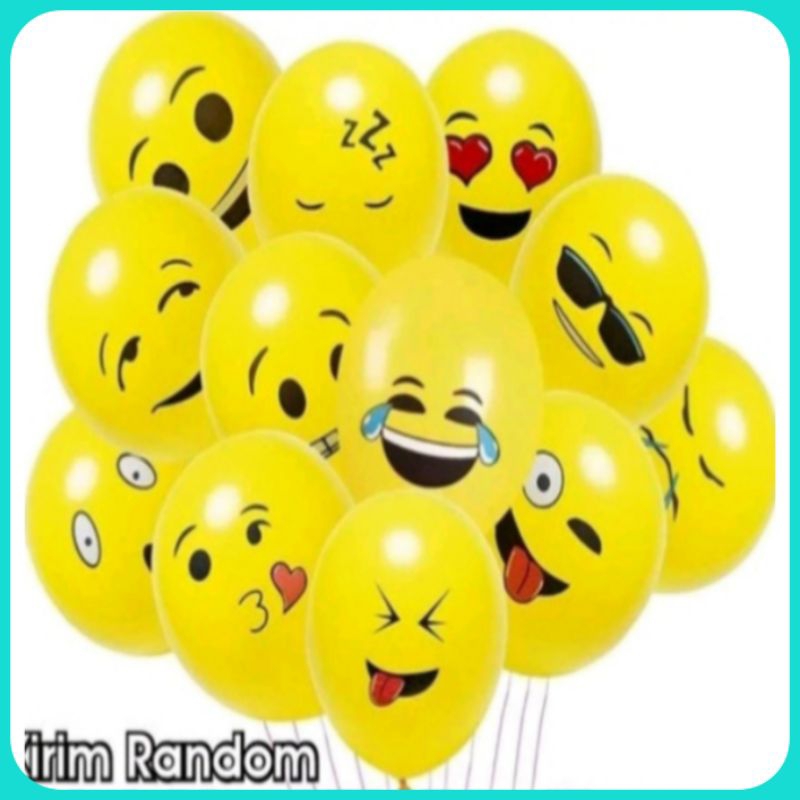Jual Balon Latex Motif Emoji Balon Mainan Balon Murah Lucu Unik ...