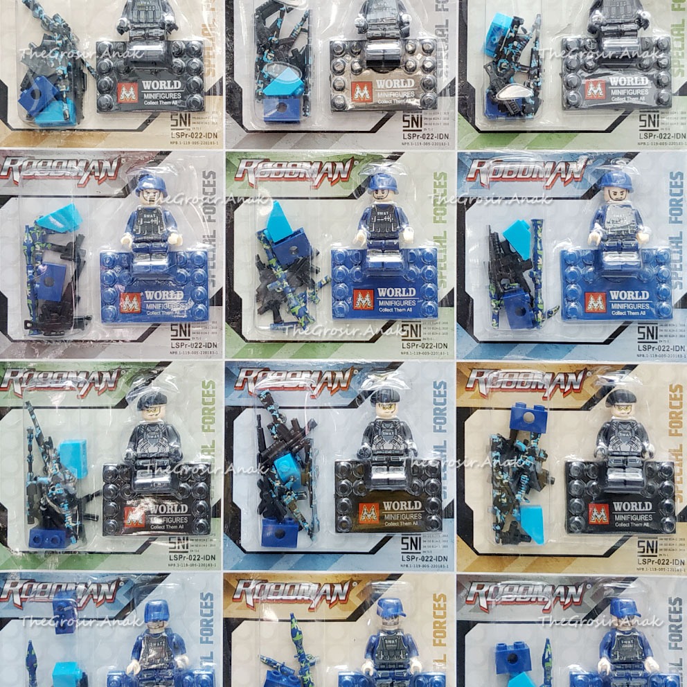 Jual TGA Block Roboman SWAT Super Special Forces Mainan DIY Susun Balok ...