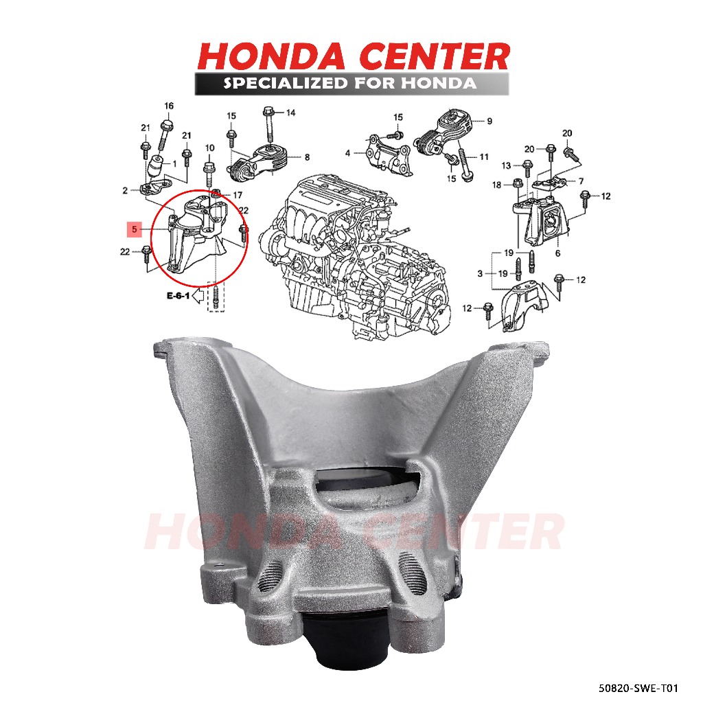 Jual Engine Mounting Gantungan Mesin Kanan Bawah Honda Crv Re Gen3 2007 2008 2009 2010 2011 ...