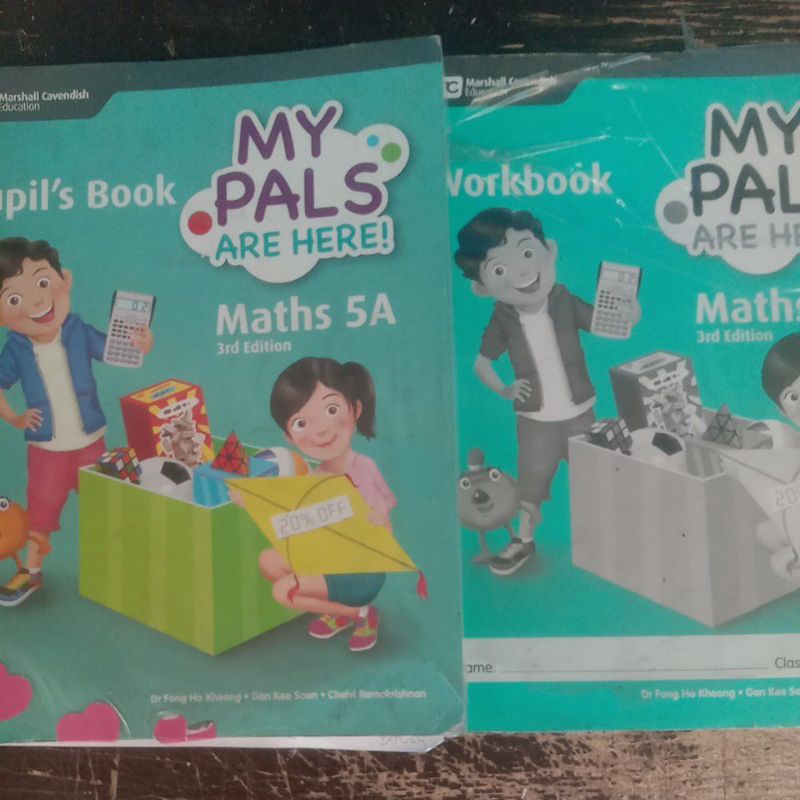 Jual buku may pals are here work book dan pupils book math 5a | Shopee ...