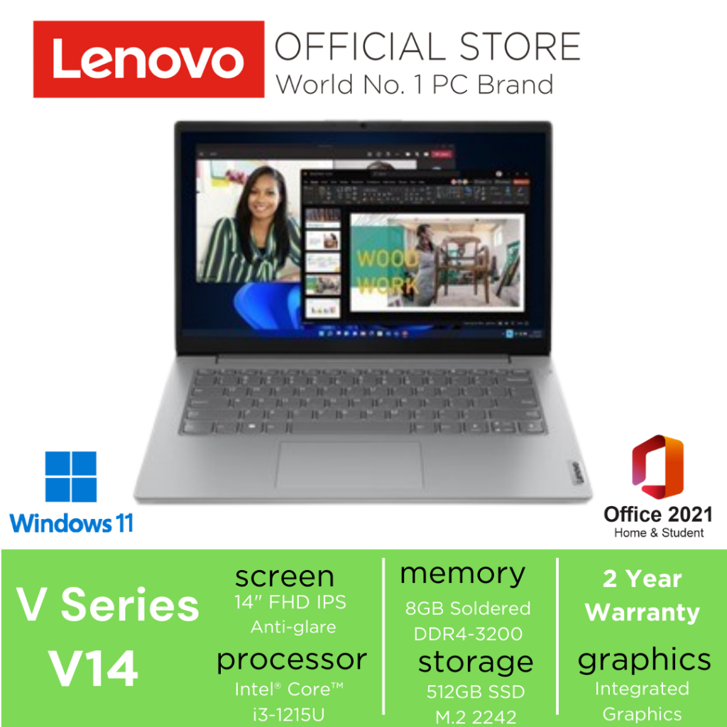Jual LENOVO V14 G3 IAP-JMID(Iron Grey) Intel® Core™ i3-1215U 8GBDDR4 512GB SSD Intel® UHD ...