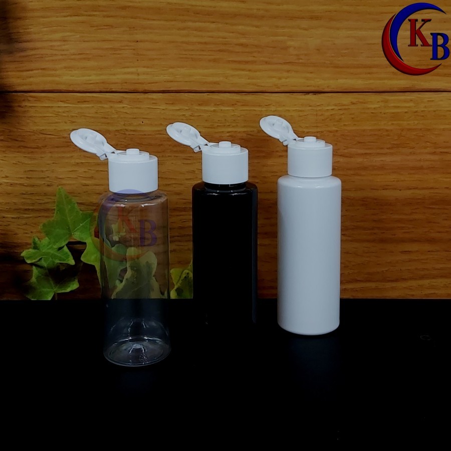 Jual BOTOL FLIPTOP 100 ML PUTIH JAMUR NECK 24 / BOTOL PLASTIK PET RF 100ML | Shopee Indonesia