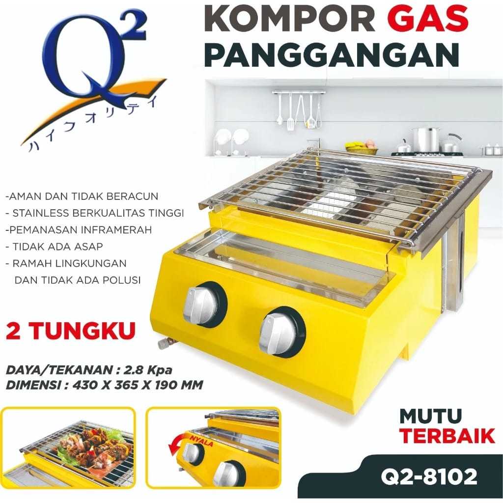 Jual (Q2-8102 | Q2-8103 | Q2-8104) | Kompor panggang / panggangan grill bbq sosis otak otak ...