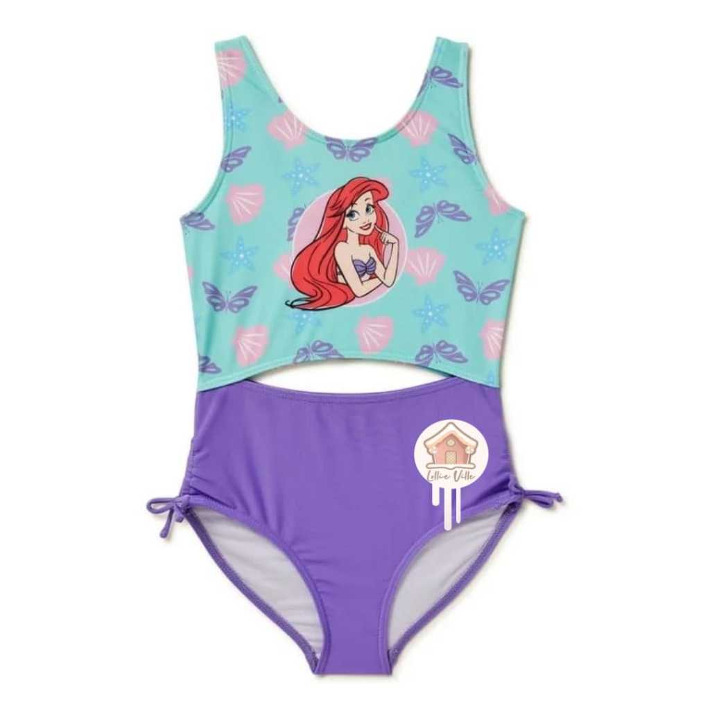 Jual Disney Ariel The Little Mermaid One Piece Cutout Swimsuit Size 4T ...