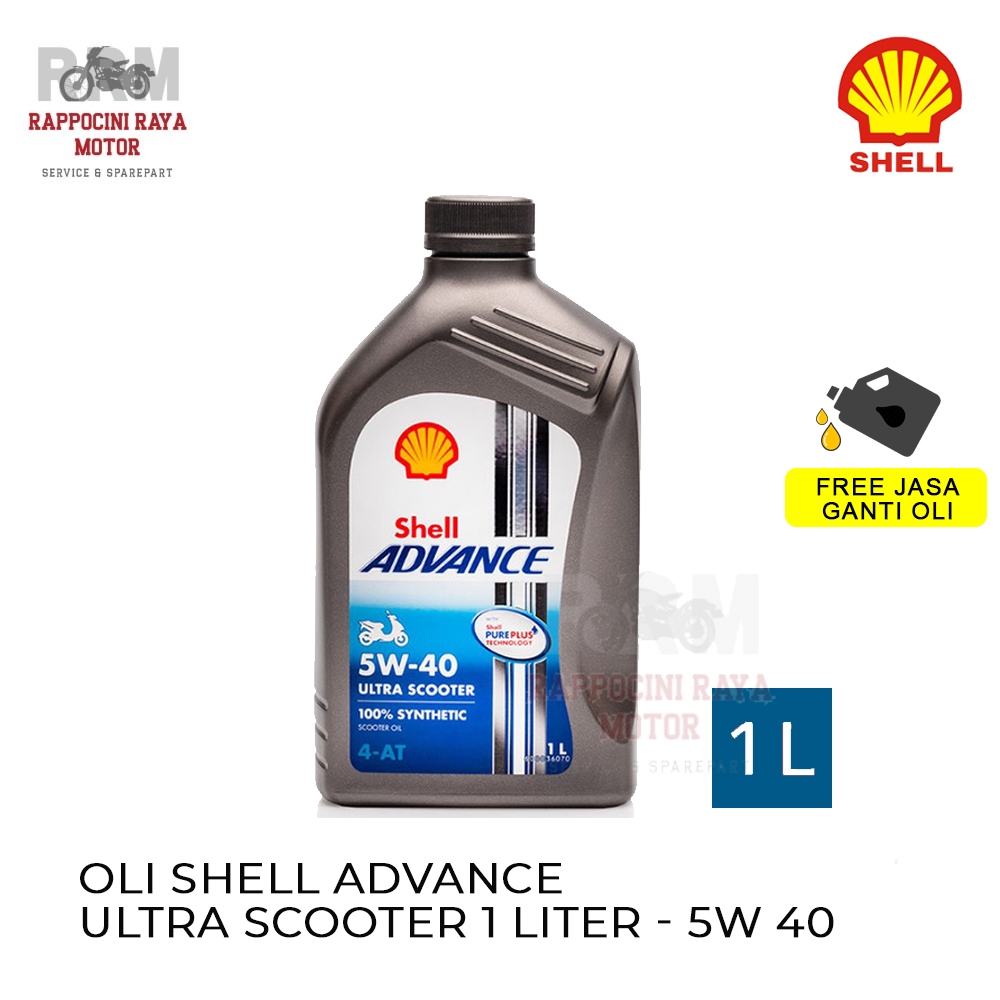 Jual Oli Shell Advance Ultra Matic 5W 40 1 Liter | Shopee Indonesia