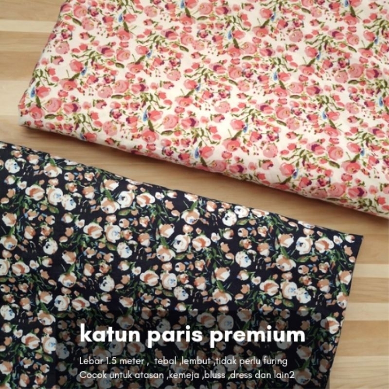 Jual kain katun paris motif bunga kecil | Shopee Indonesia