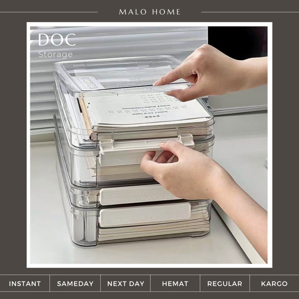 Jual MALOHOME - DOCUMENT STORAGE tempat hvs tempat dokumen estetik box ...