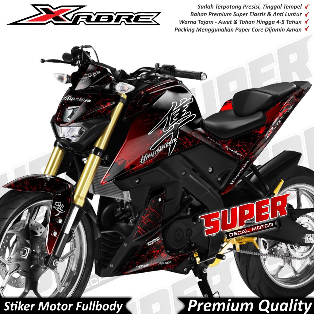 Jual Stiker Decal Motor Yamaha XABRE Full Body Variasi Hayabusa ...