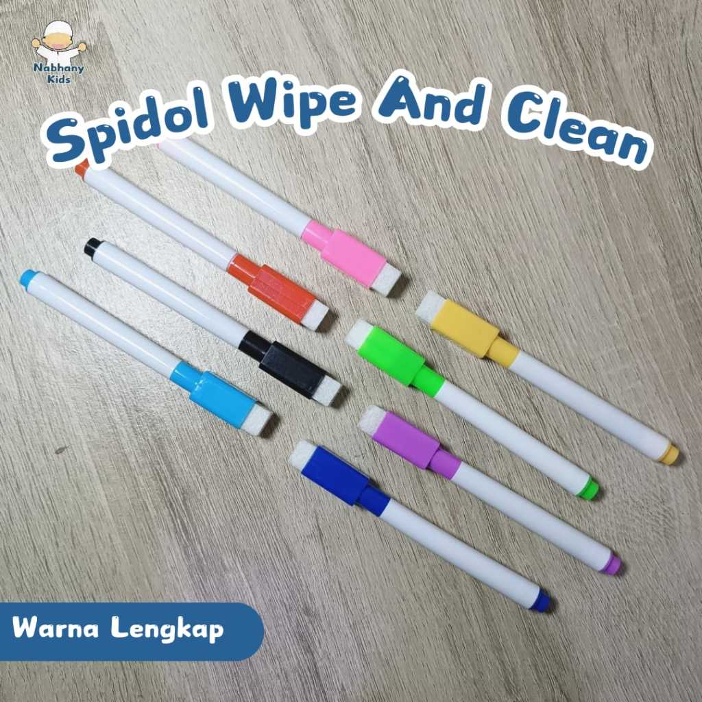 Jual Spidol Wipe and Clean / Spidol Warna Whiteboard dengan Penghapus ...