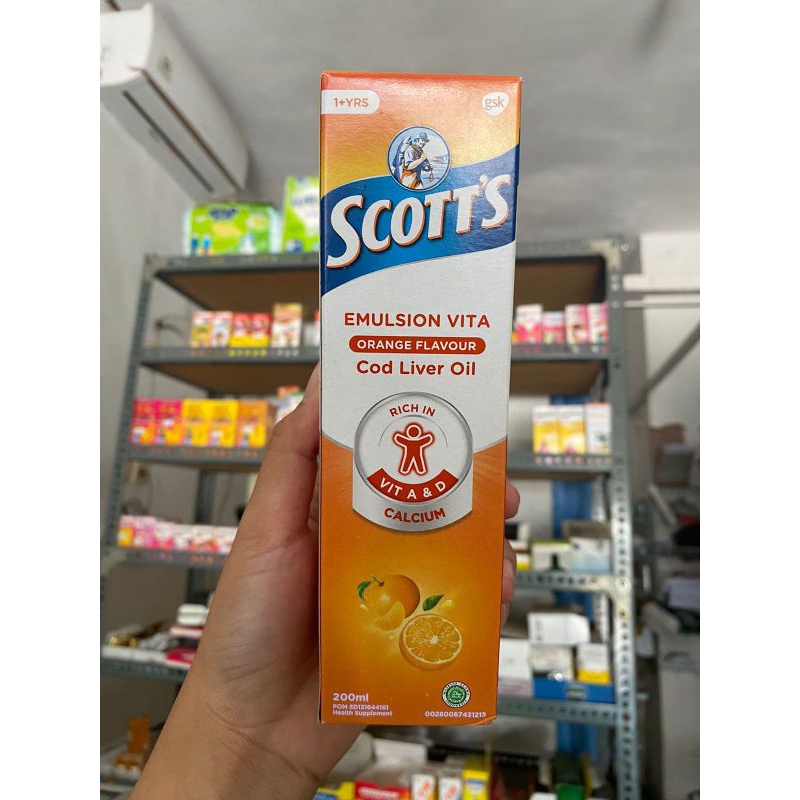 Jual SCOTS EMULSION 200ml ( COD LIVER OIL ) | Shopee Indonesia