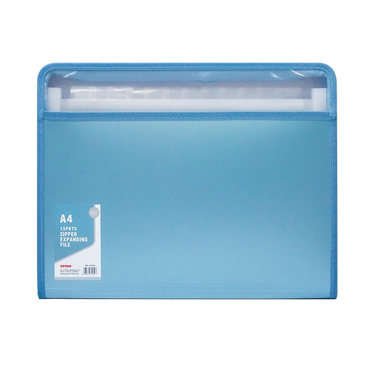 Jual Kenko Zipper Expanding File A4 13 pockets ZEF-13P-A4/ Map Bersekat ...