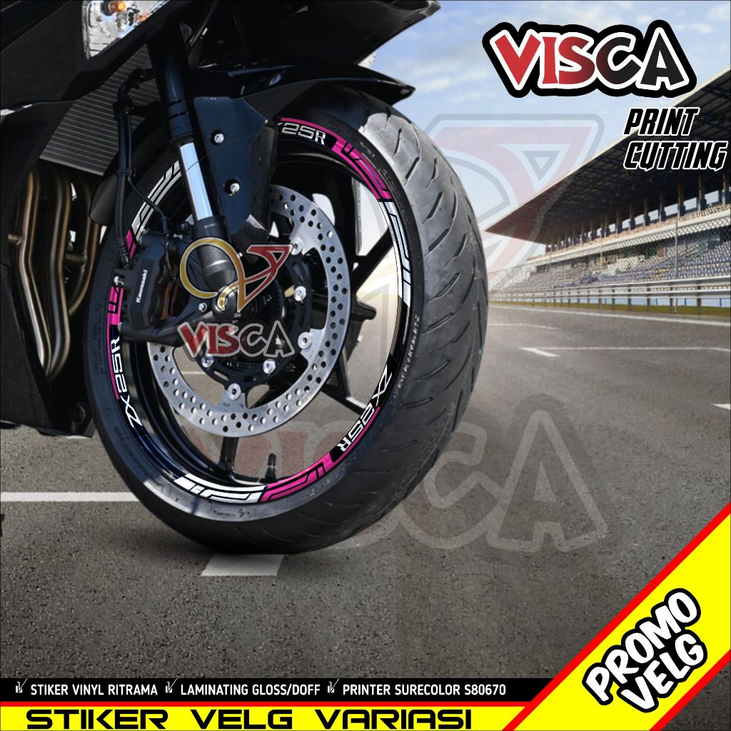 Jual Stiker Velg List Velg Motor Stiker Velg Ninja ZX 25R A01 | Shopee ...