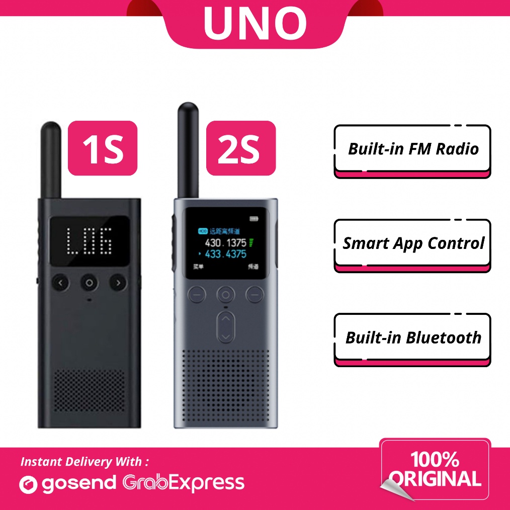 Jual Mijia Walkie Talkie 1S 2S 223 Smart App Location with FM Radio o ...