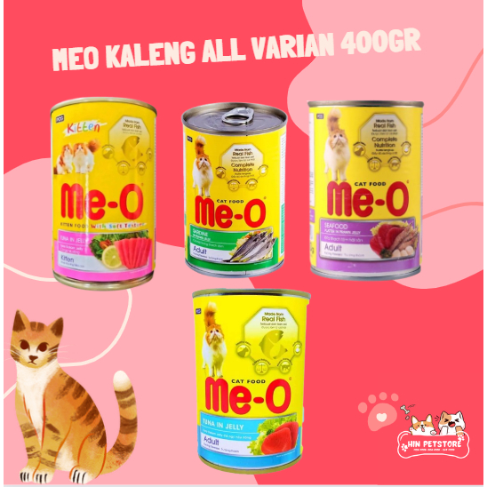 Jual Makanan Kucing - Meo Kaleng 400gr All Variant (1 Dus Isi 24 Pcs ...