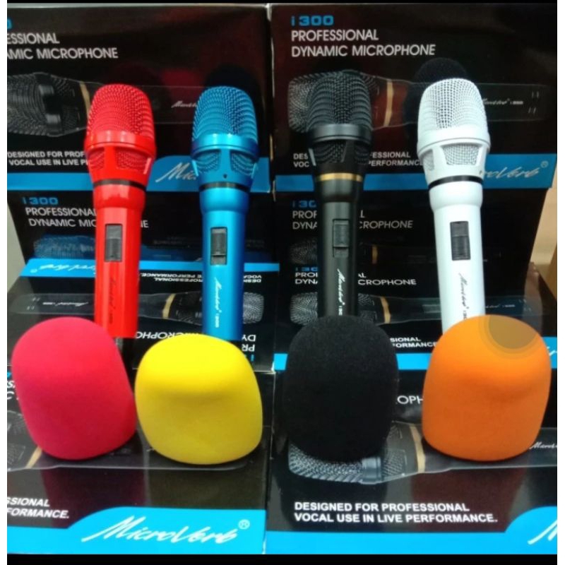 Jual mic kabel microverb i300 profesional dynamic Microphone free busa ...