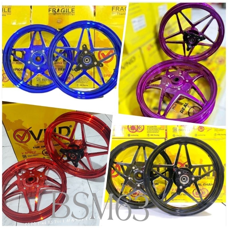 Jual Velg Racing Vnd V Speed 185/215-14 Aerox new & Aerox old / Pelek V Speed V1 Aerox 155 old ...