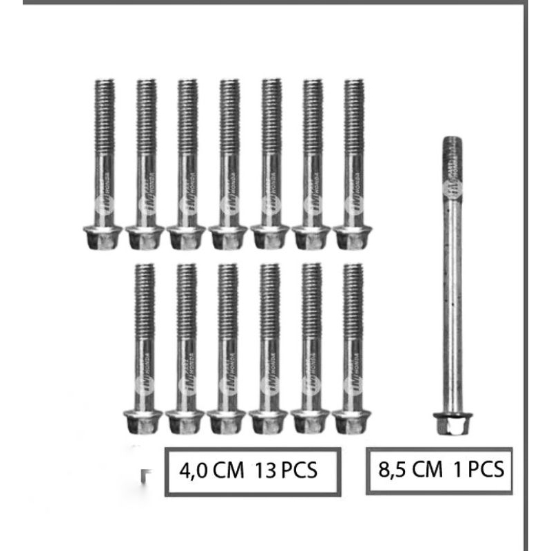 Jual Baut CVT Set Lengkap Baut Bak Mesin Honda Beat Old Scoopy Old Spacy vario 110 karbu injeksi ...