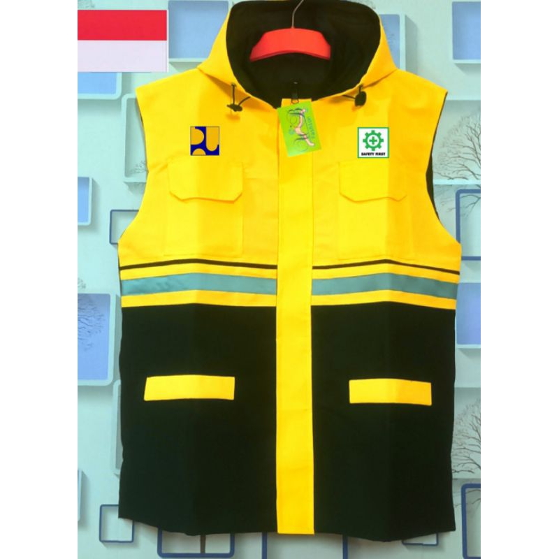 Jual costom rompi seafty hitam/kuning | Shopee Indonesia