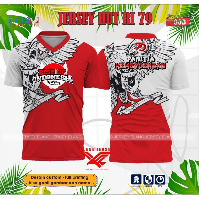 Jual JERSEY HUT RI DESAIN CUSTOM PRINTING | Shopee Indonesia